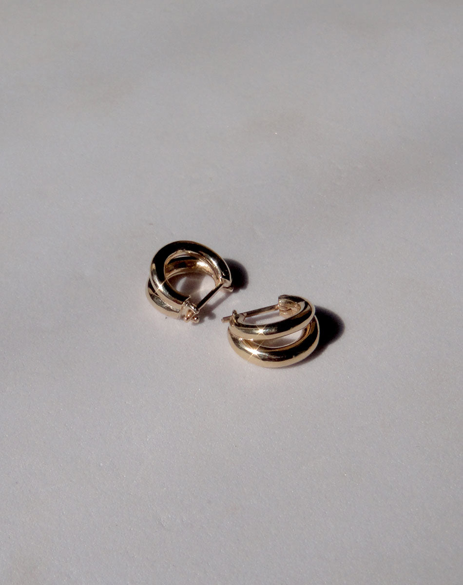 Coco Hoops Small | 23k Gold Plated – Meadowlark Jewellery