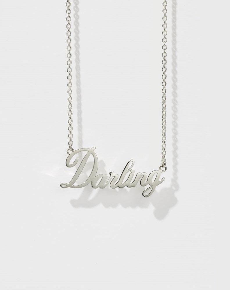 Darling Necklace Cursive | Sterling Silver – Meadowlark Jewellery