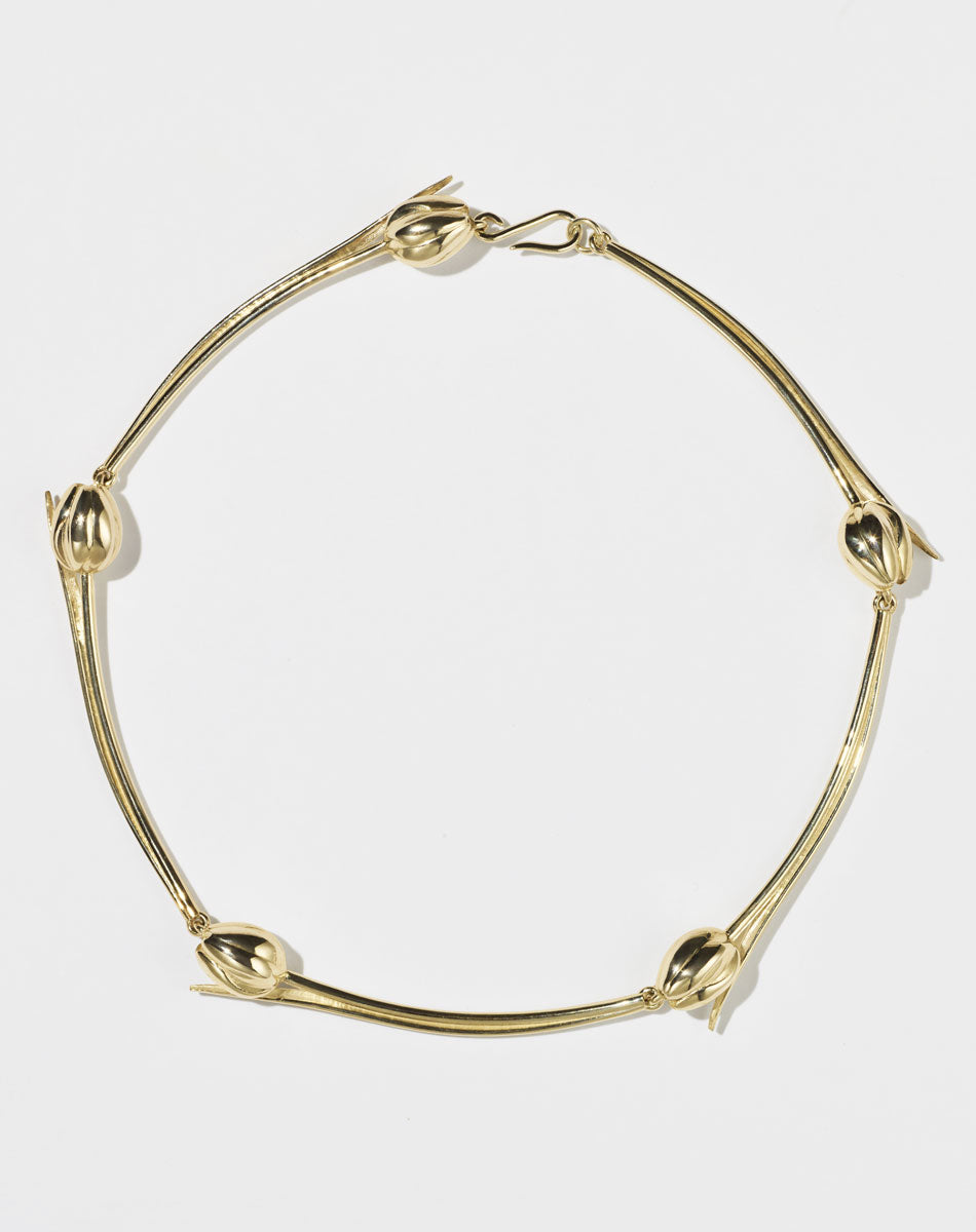 Tulip Chain Necklace | 9ct Yellow Gold – Meadowlark Jewellery