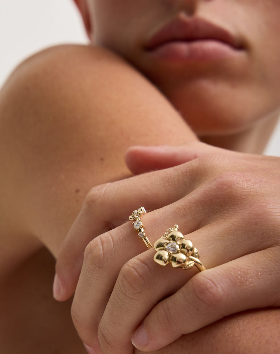 Posie Band | 9ct Solid Gold – Meadowlark Jewellery